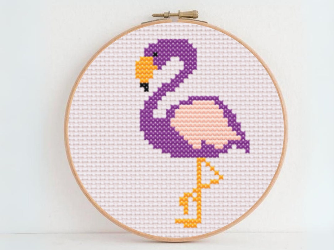 Flamingo Cross Stitch Pattern Flamingo Cross Stitch Cross Stitch ...