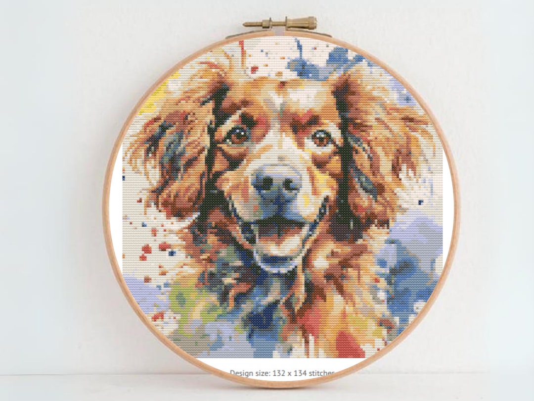 Dog Cross Stitch Pattern Dog Cross Stitch Cross Stitch Pattern simple ...