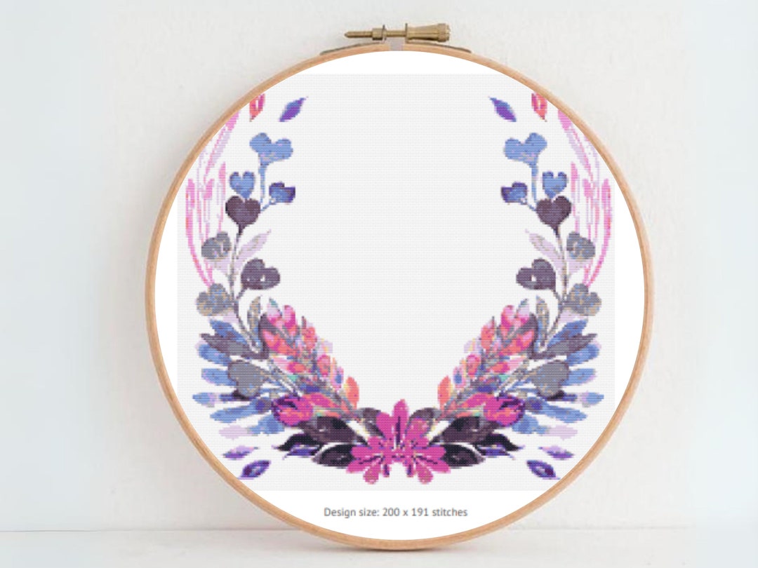 Flower Cross Stitch Pattern Flower Cross Stitch Cross Stitch Pattern ...