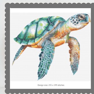 Turtle Cross Stitch Pattern Turtle Cross Stitch Cross Stitch Pattern ...