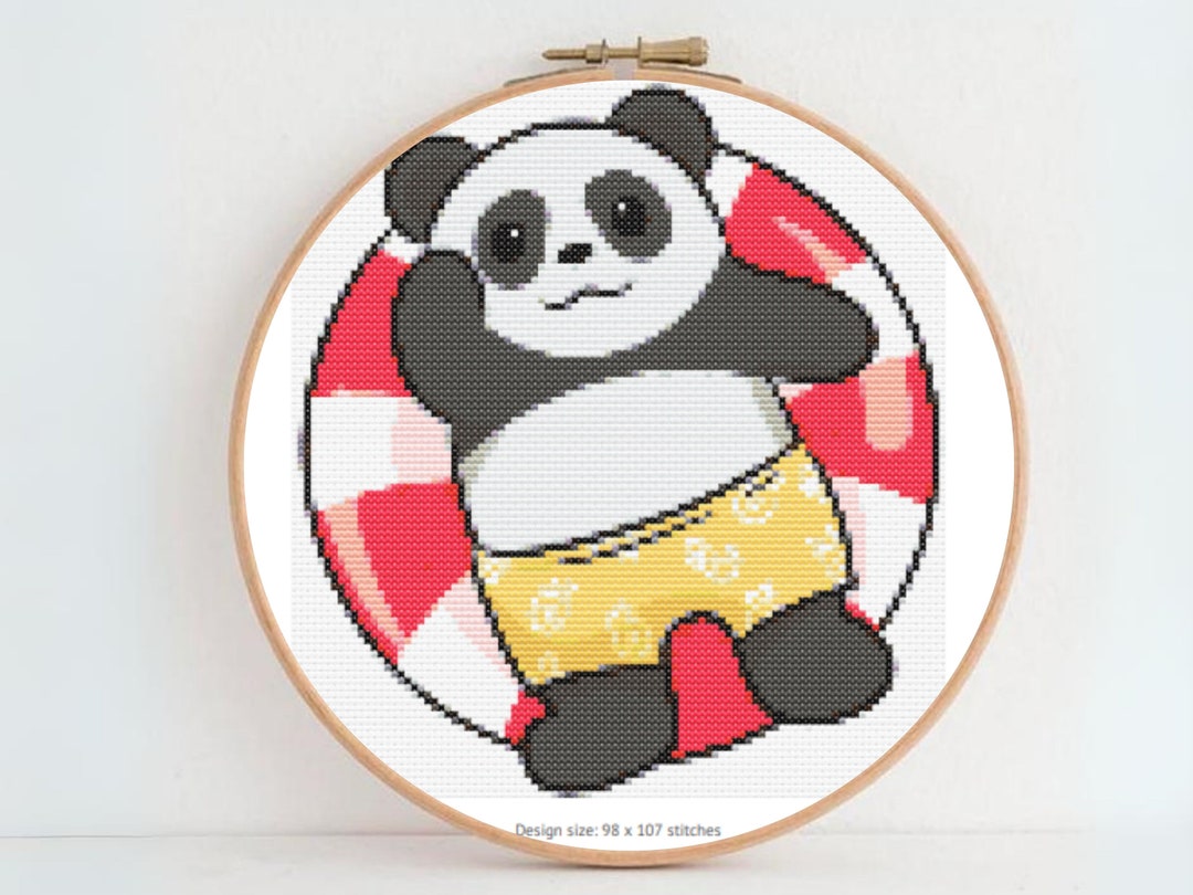 Panda Cross Stitch Pattern Panda Cross Stitch Cross Stitch Pattern ...