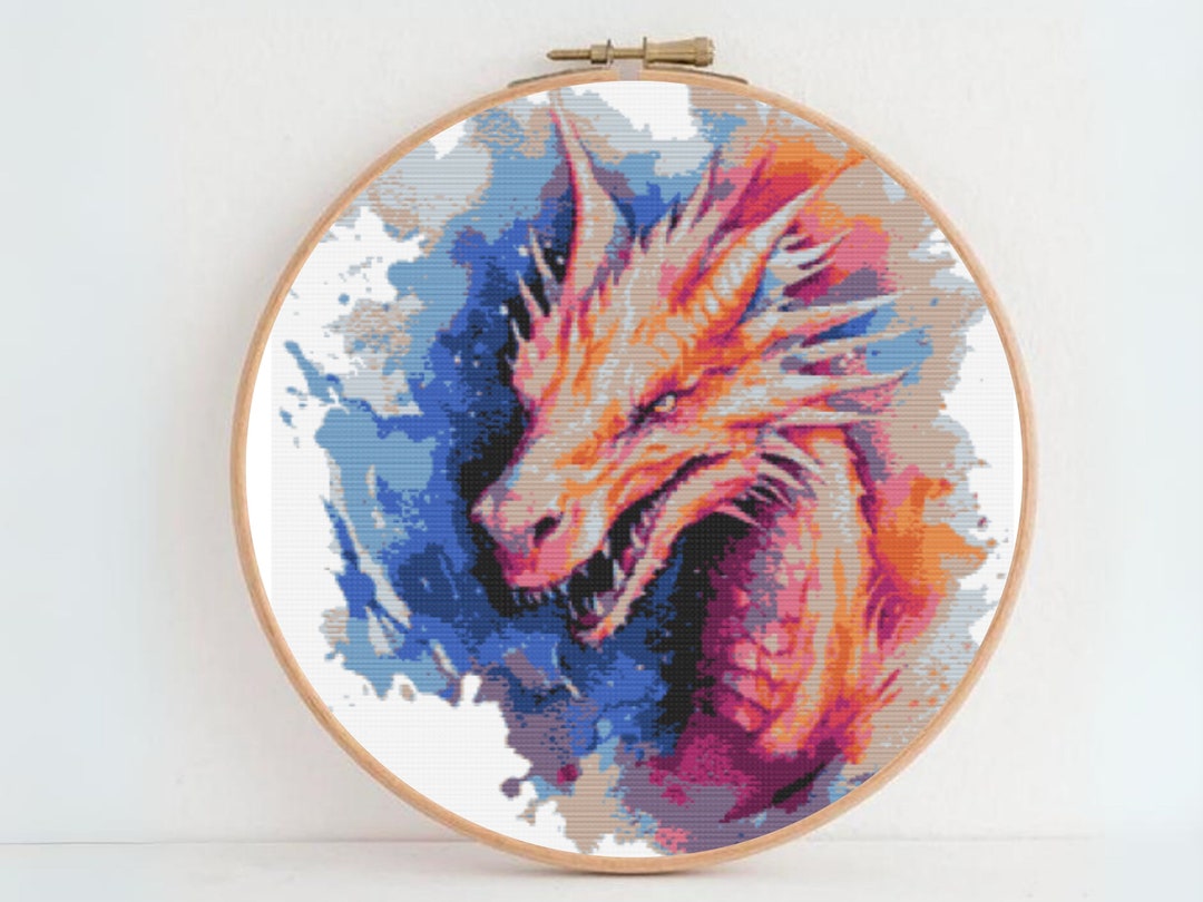 Dragon Cross Stitch Pattern Dragon Cross Stitch Cross Stitch Pattern ...