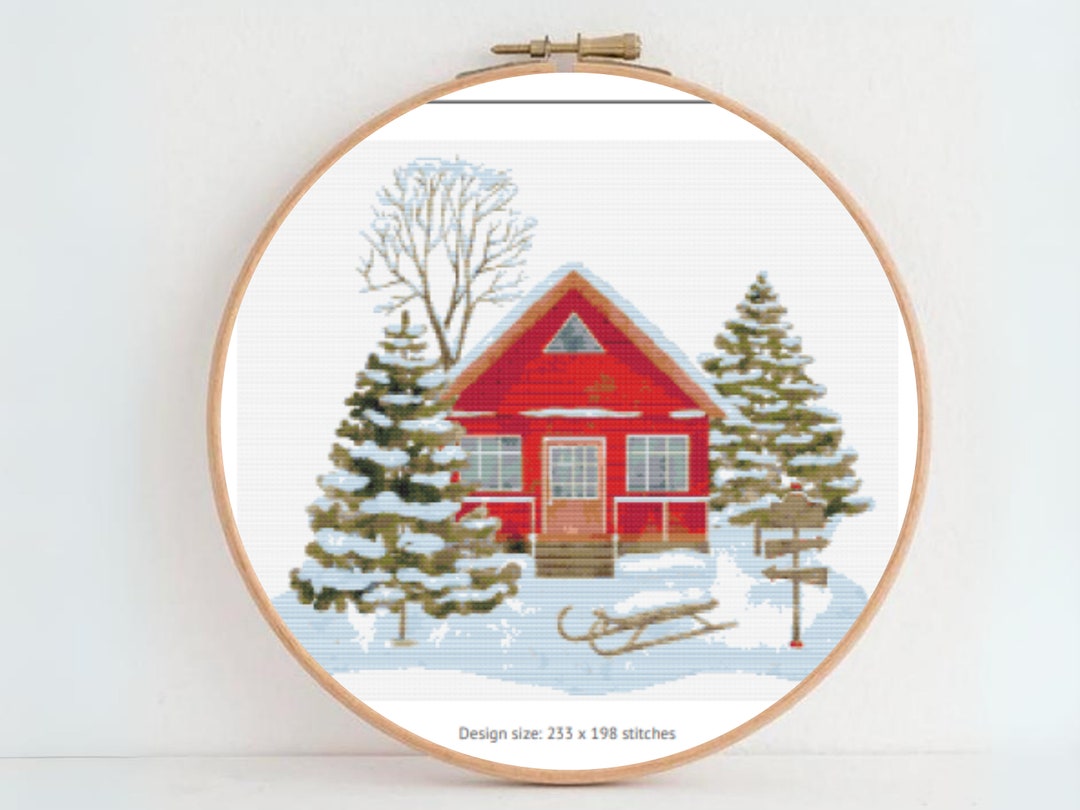 Winter Cross Stitch Pattern Winter Cross Stitch Cross Stitch Pattern ...