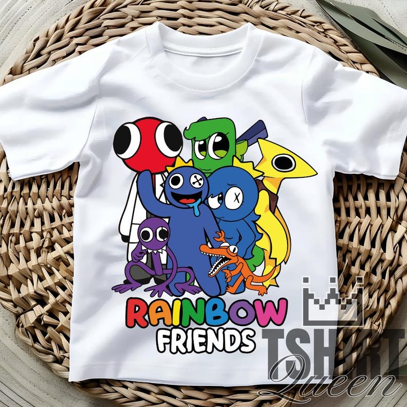 Rainbow Friends Birthday Shirt, Rainbow Friends Tshirt, Corrupted Blue ...