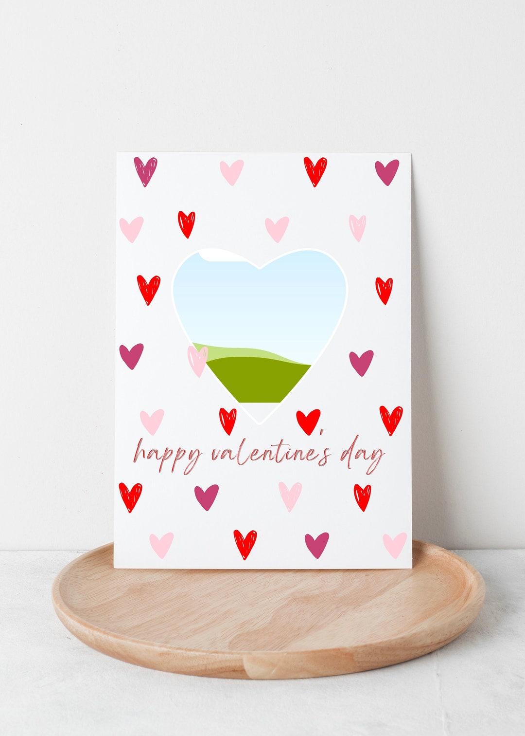 PRINTABLE Valentine Card, Heart Valentine Card, Printable Classroom ...