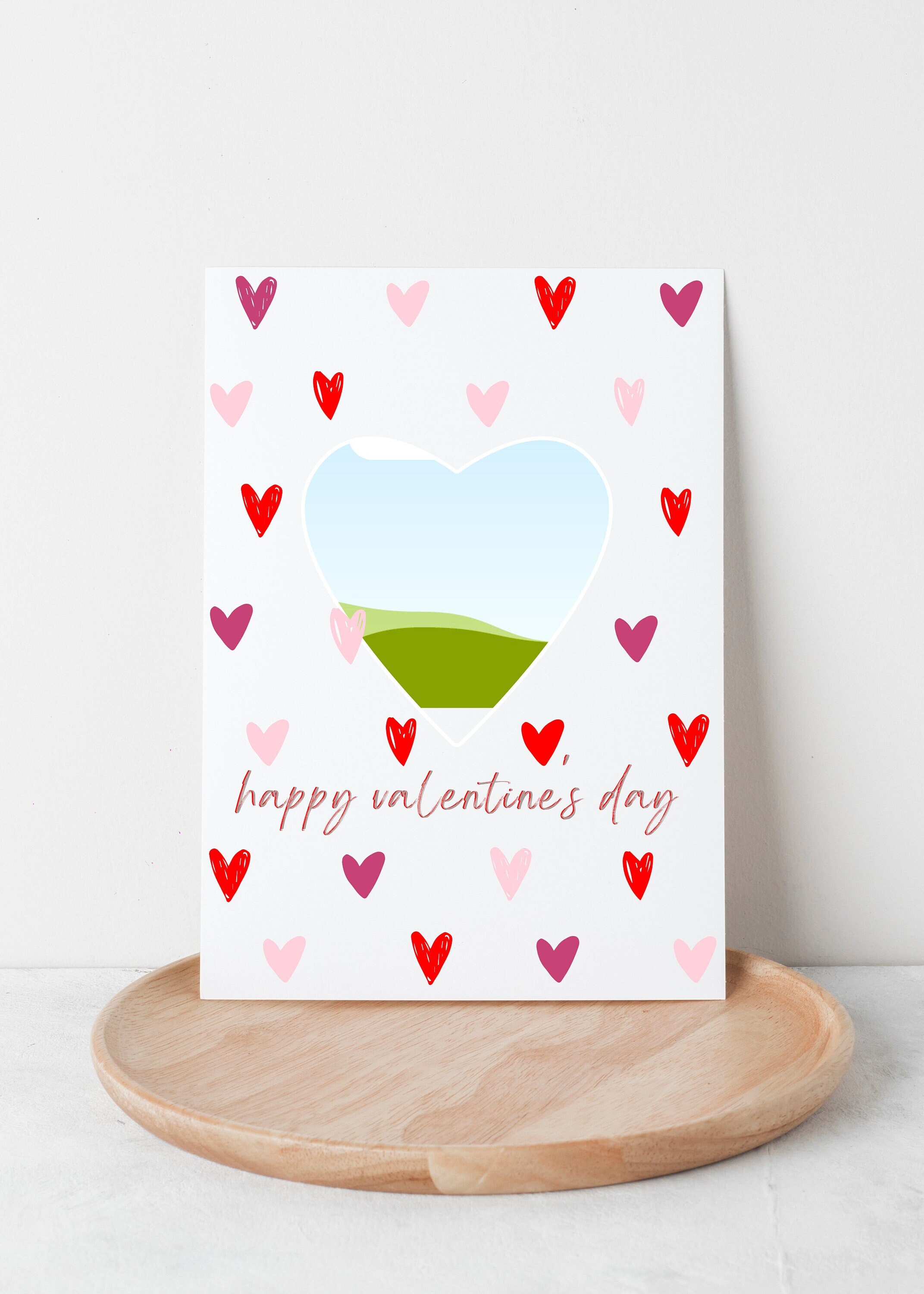 PRINTABLE Valentine Card, Heart Valentine Card, Printable Classroom ...
