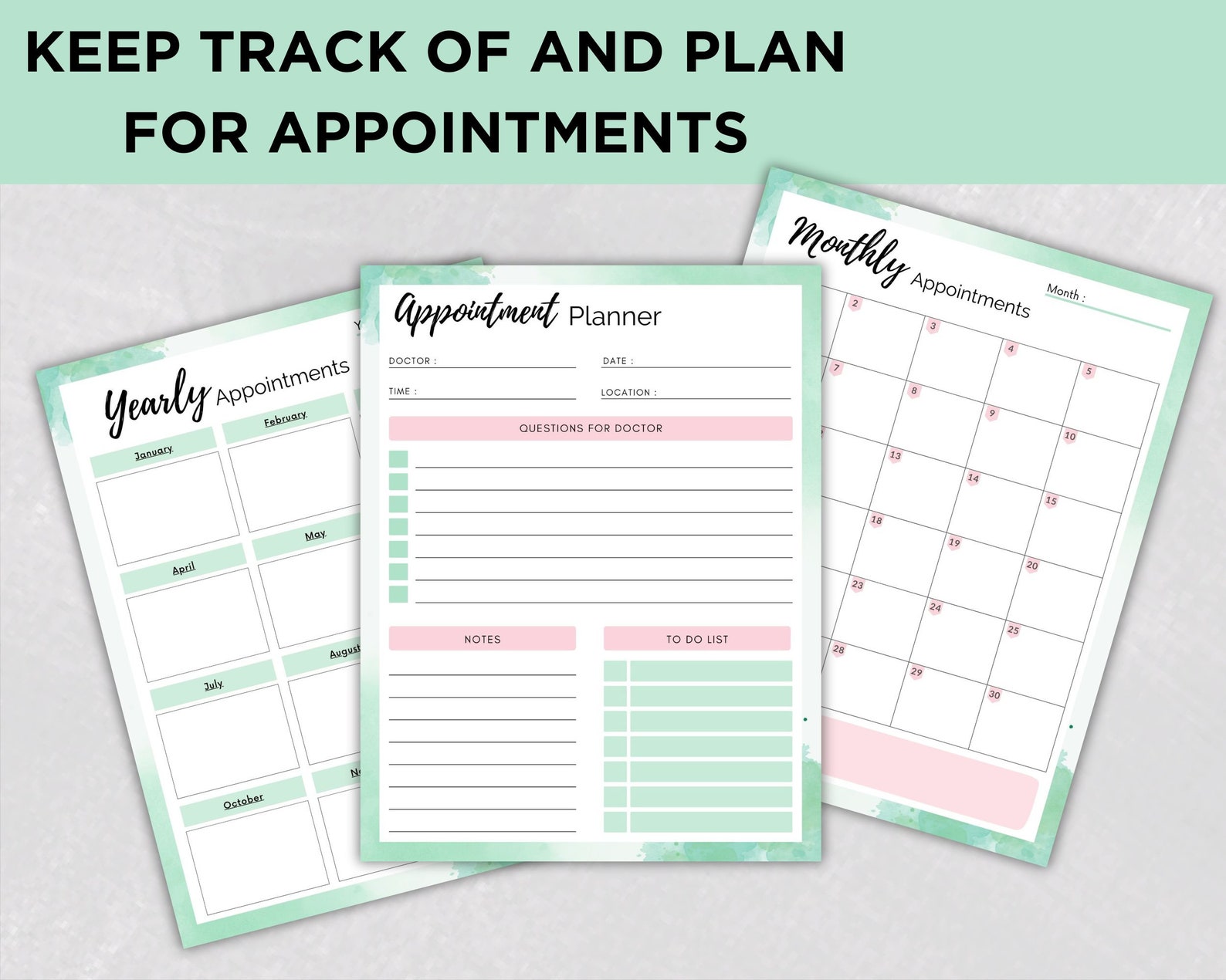 Medical Binder Printable, Chronic Illness Medical Planner, Fillable PDF ...