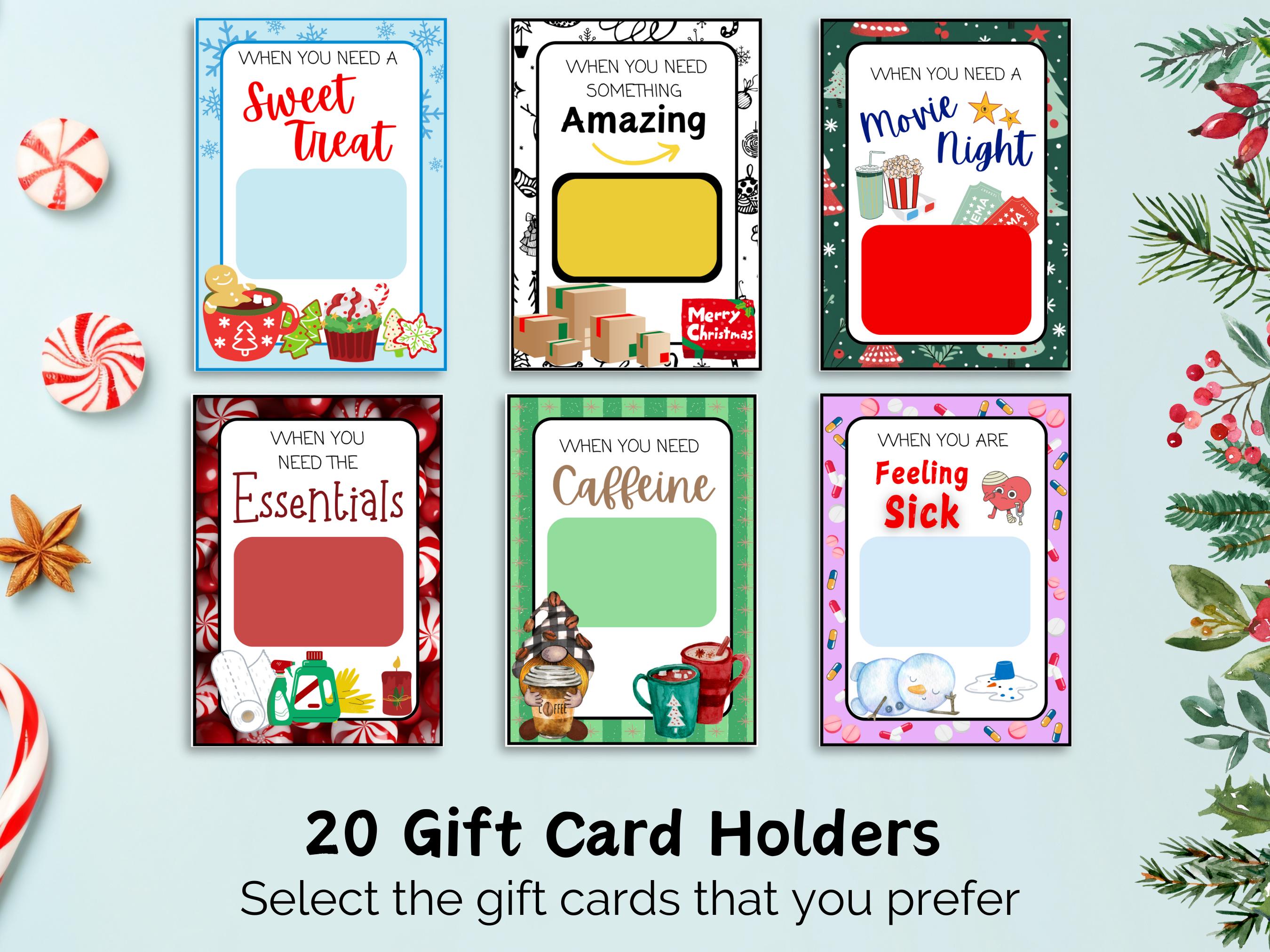 Christmas Gift Card Book, Holiday Gift Card Holder, Teen Christmas ...