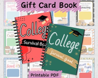 Graduation Gift Card Book College Survival Book College Gift Card Book ...