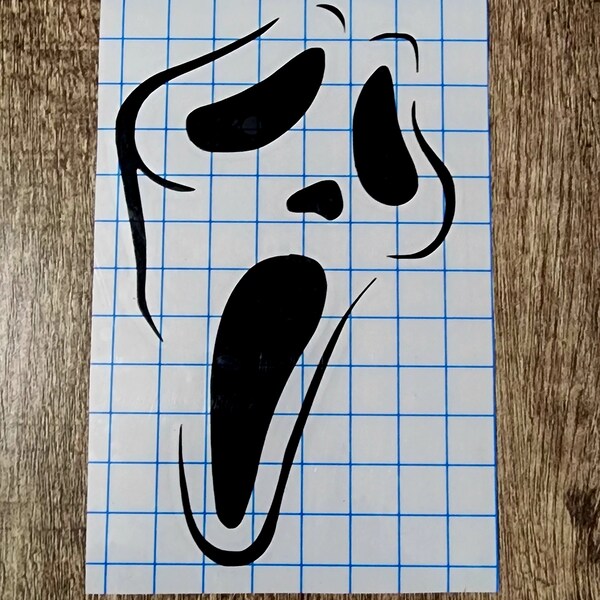 Ghostface Window Decal - Etsy