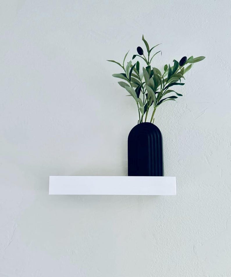 Floating Shelf White, Heavy Duty Kitchen Shelves, Rustic Shelfs. Easy ...