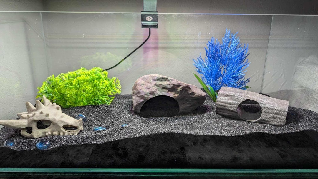 3D Printed Hollow Fish Log: Aquarium Hideout, Terrarium Decor - Etsy UK