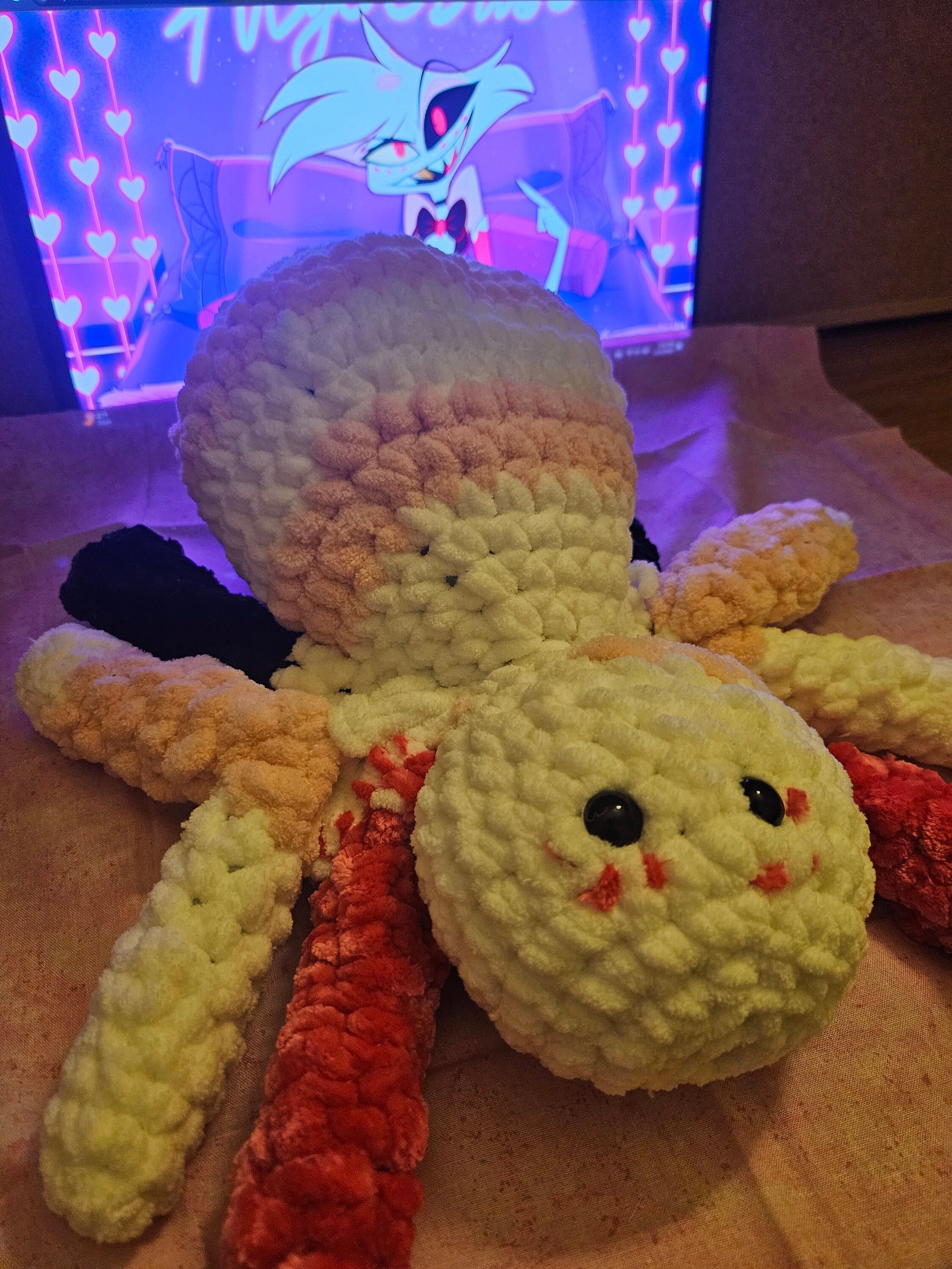 Angel Dust Spider Plush Large Hazbin Hotel - Etsy