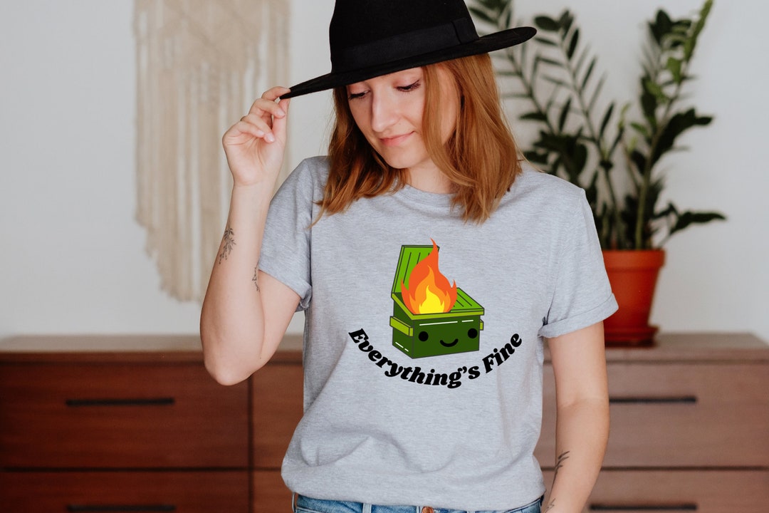 Happy Dumpster Fire T-shirt - Etsy