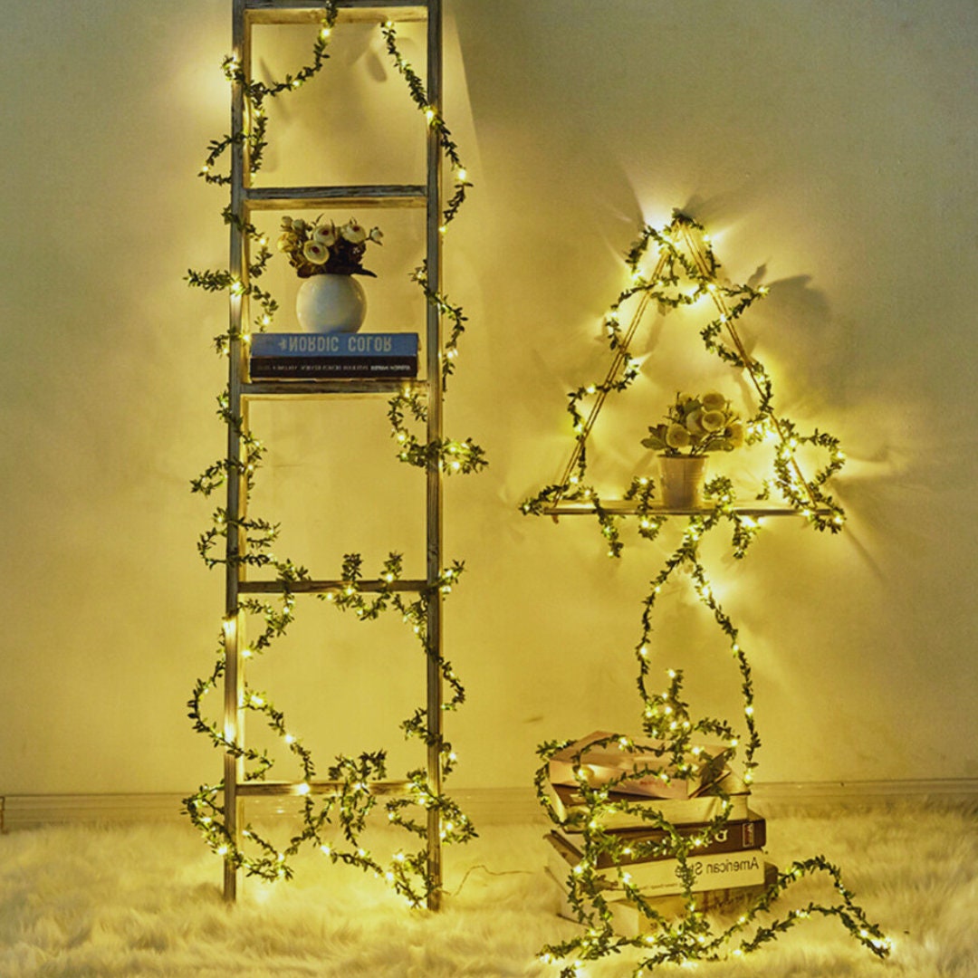 2M/3M/5M/10M String Light Green Leaf Garland Fairy Lights - Etsy