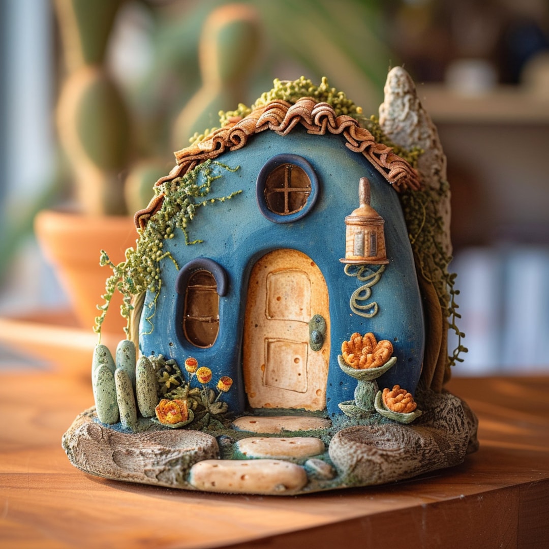Clay Miniature Cottage Houses for Fairytale Gardens - Etsy