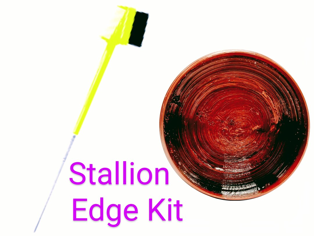 Edge Brush & Edge Control, Ebin 24 Hour Extreme Hold, 2pc Kit, Boar ...