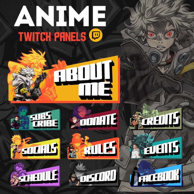 Anime Wall Panel - Etsy