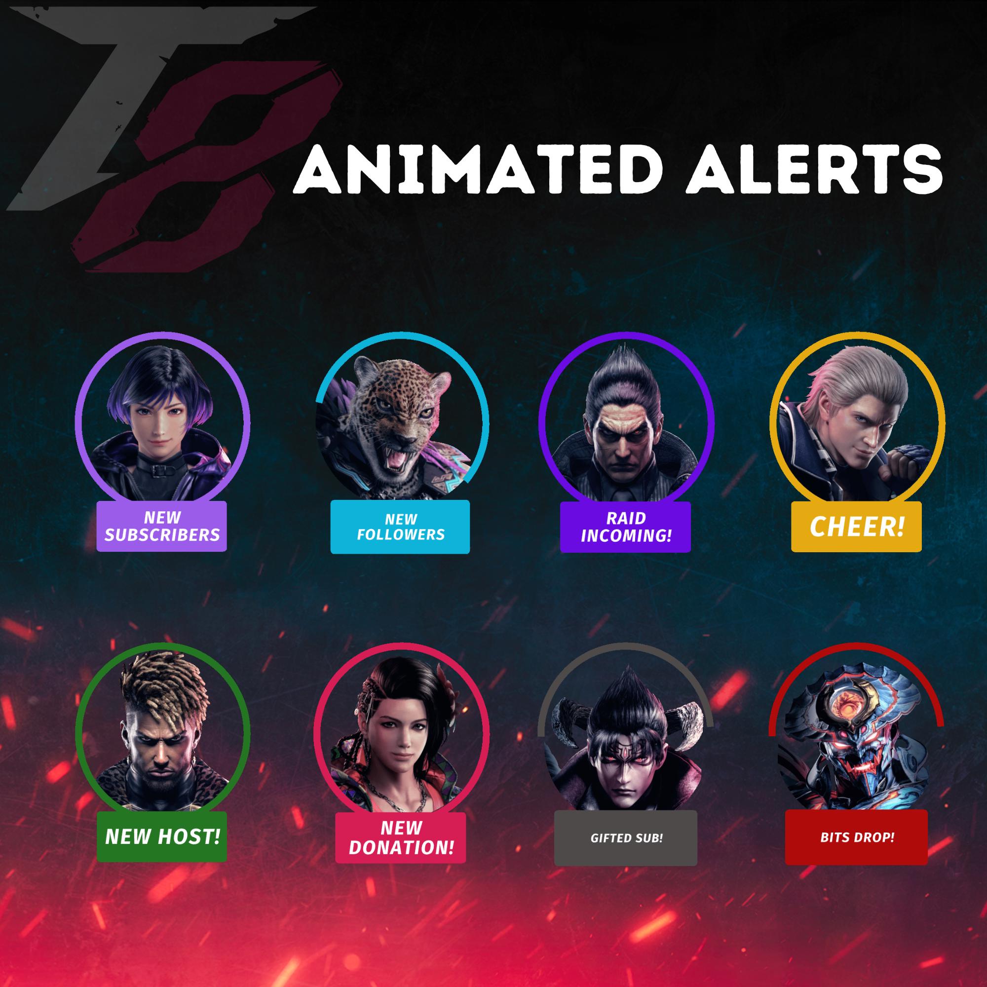 Twitch Panels and Overlays Bundle Tekken 8 Inspired Theme Ultimate Pack ...