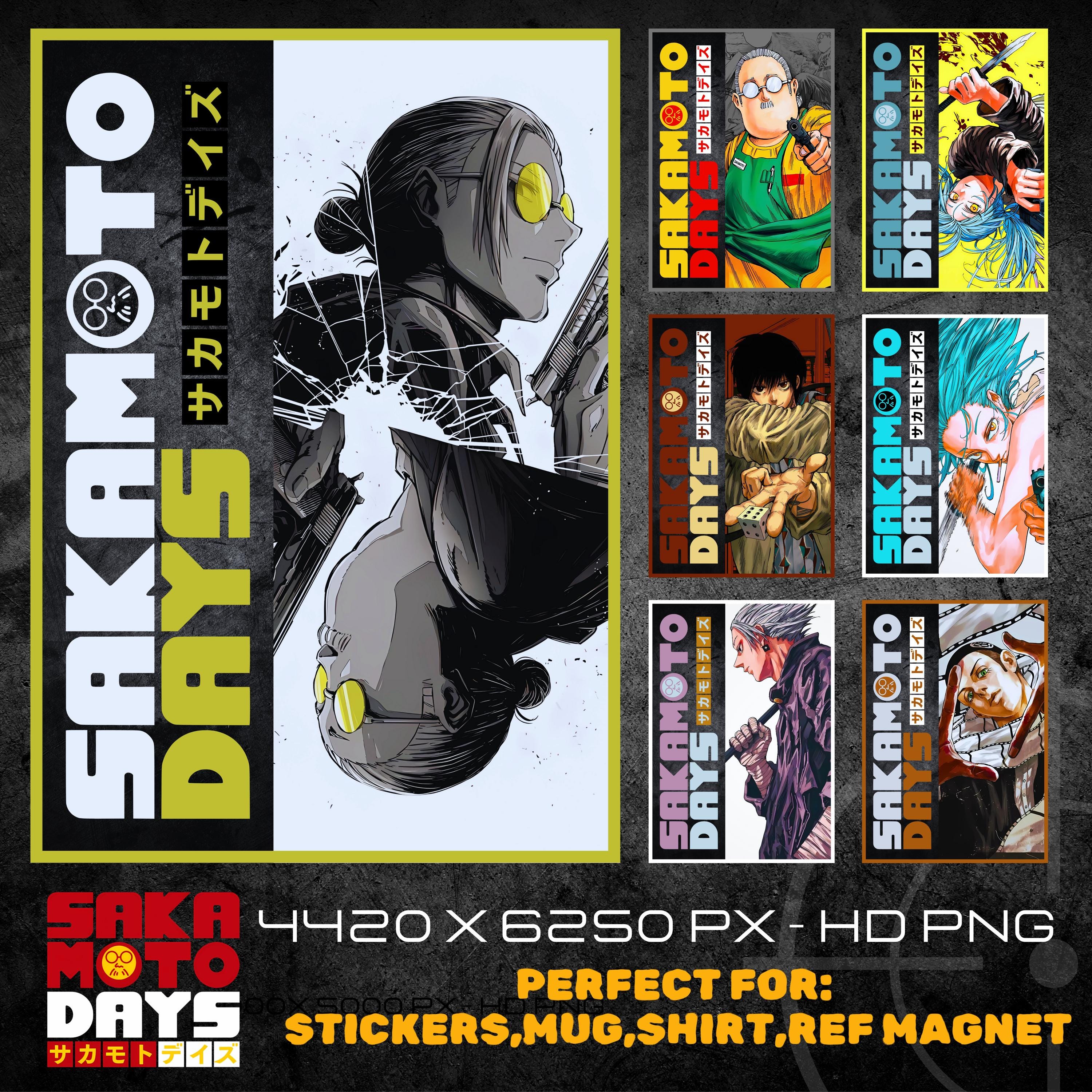 70+ Sakamoto Days Anime Digital and Printable Stickers 3 Version Png's ...