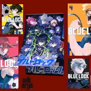 Anime Calendar 2025 BLUELOCK Inspired Editable Templates & Ready to ...