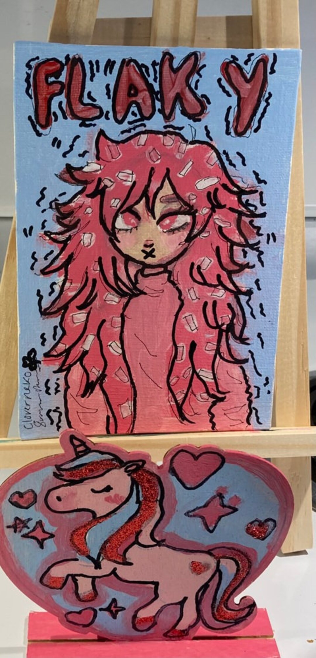 Happy Tree Friends Flaky Glossy Portrait Painting - Etsy