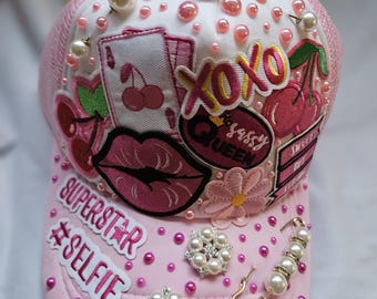 Custom Bling Junk Trucker Hat - Etsy