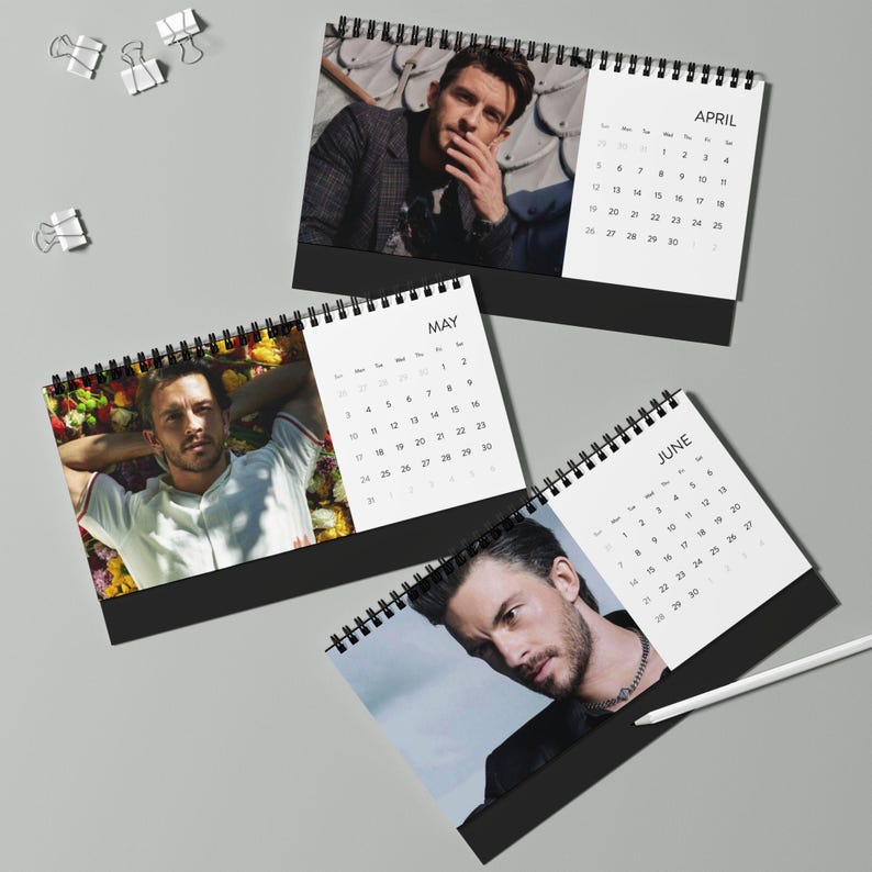 Jonathan Bailey 2026 Desk Calendar Bridgerton Anthony Calendar Kate ...