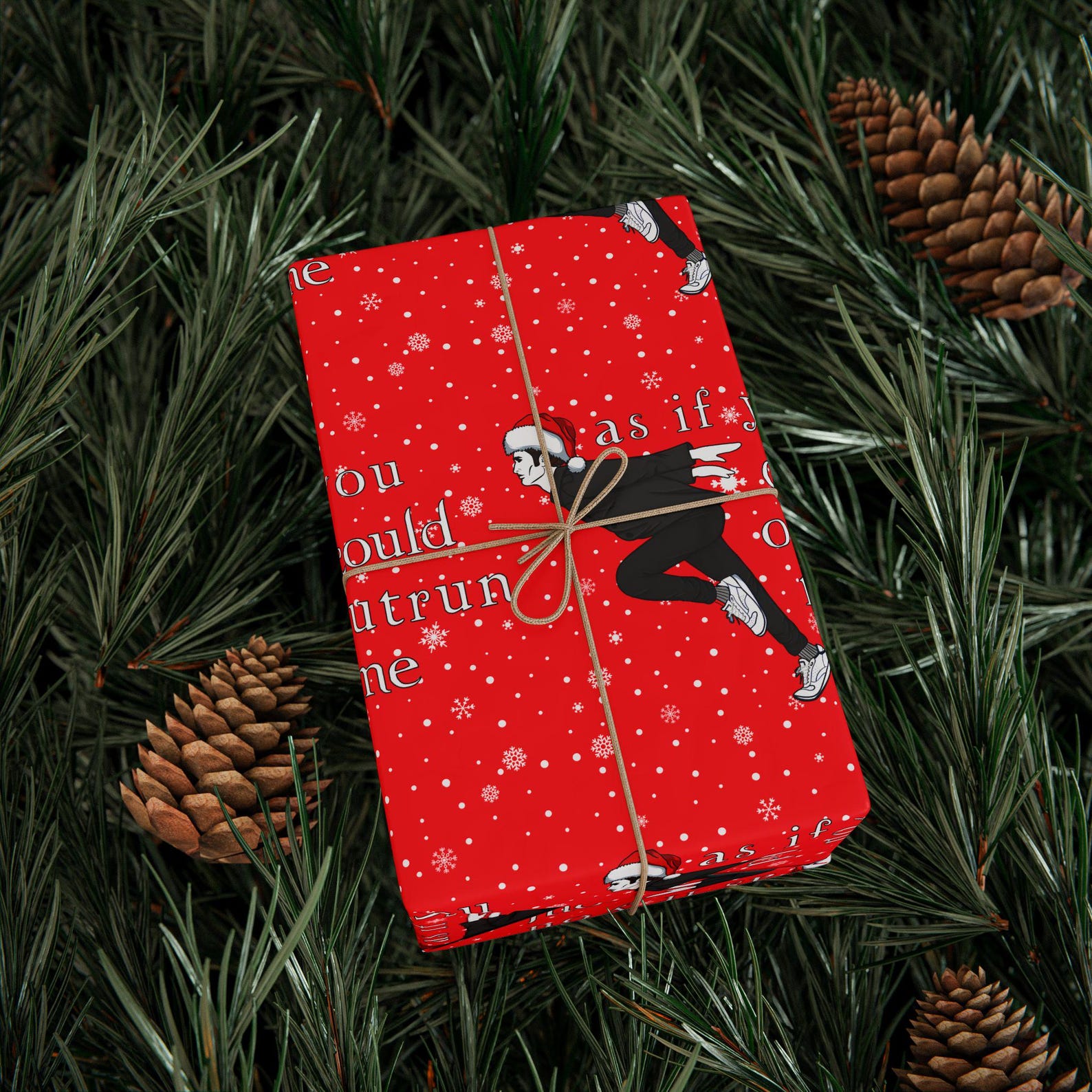 Twilight Christmas Wrapping Paper as If You Could Out Run Me Edward ...