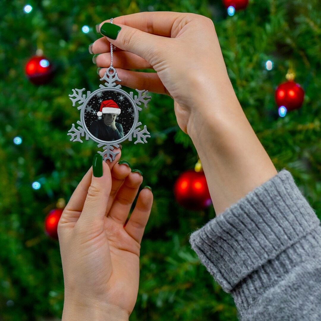 Stinky Face Edward Pewter Snowflake Ornament Christmas Decoration ...