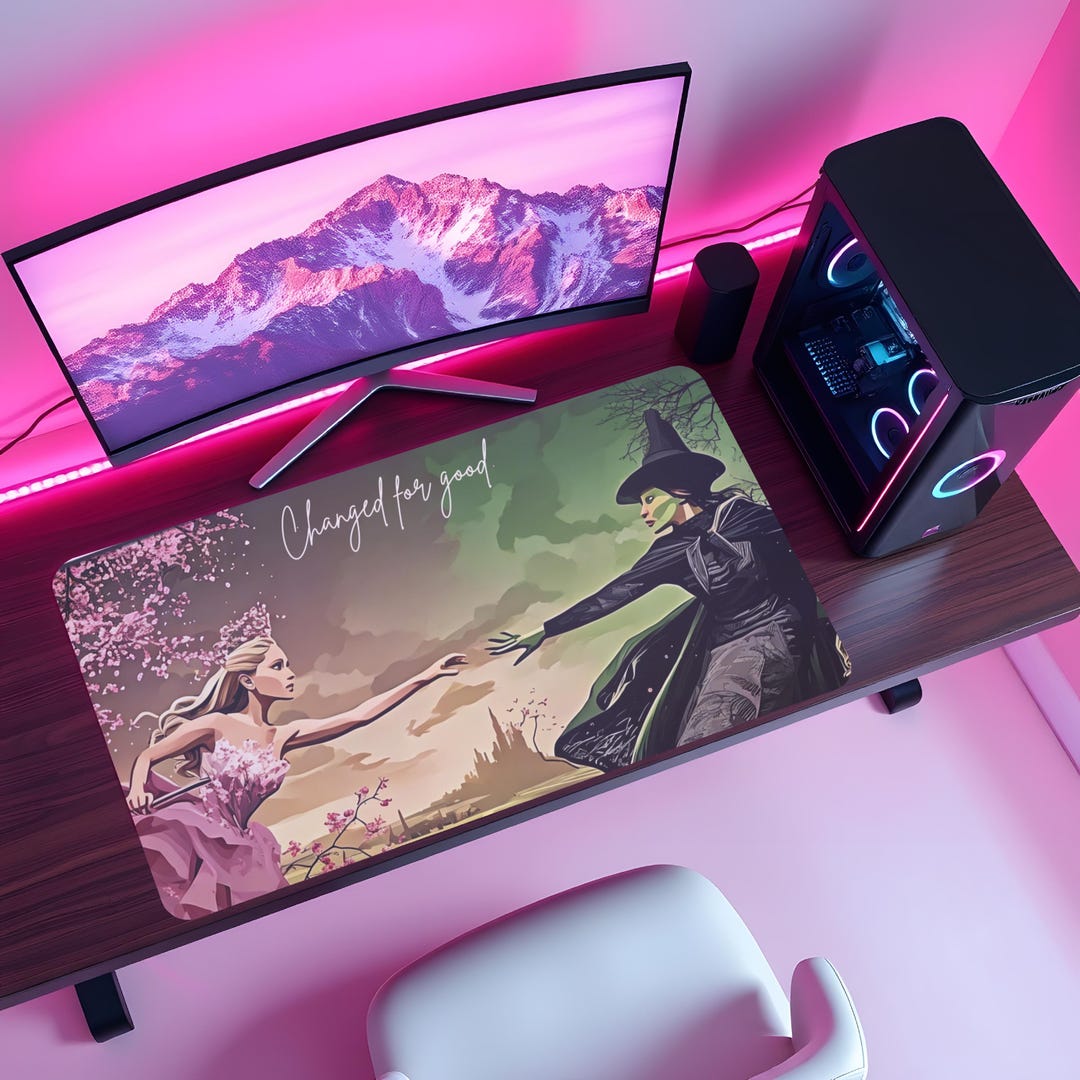 Wicked Desk Mat Wicked Movie Changed for Good Defying Gravity Wicked ...