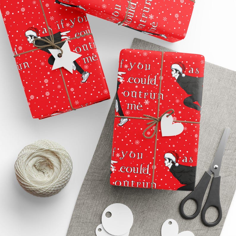 Twilight Christmas Wrapping Paper as If You Could Out Run Me Edward ...