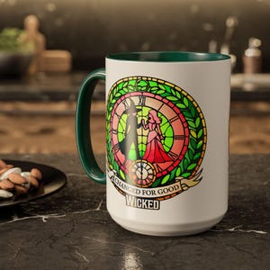 Wicked Mug Changed for Good Elphaba Glinda Defying Gravity Wicked ...