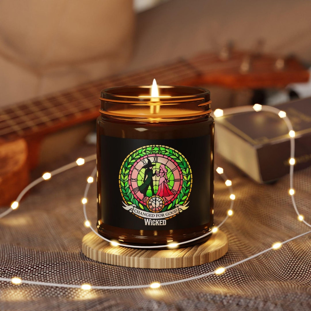 Wicked Stained Glass Candle Elphaba and Glinda Galinda Broadway Musical ...