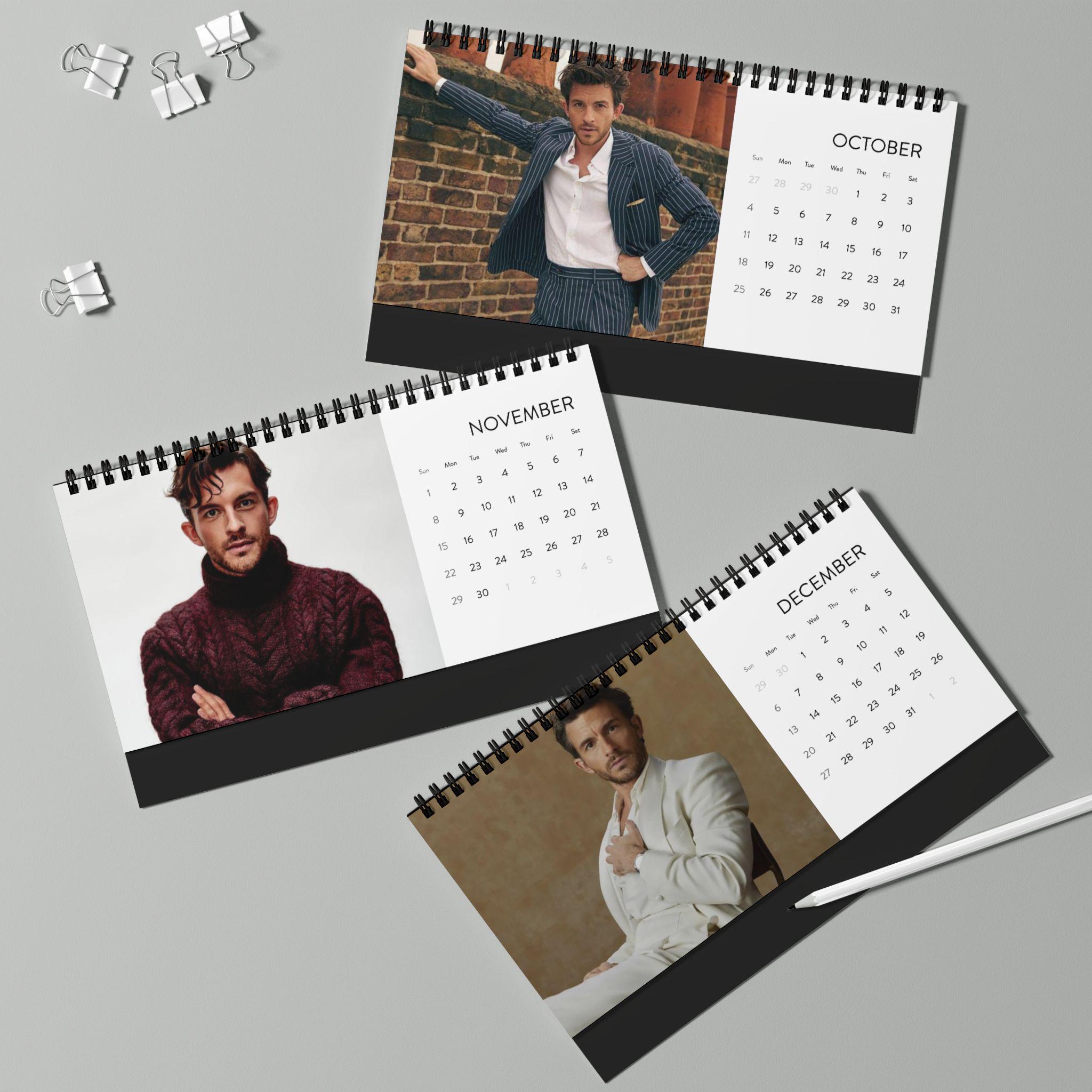 Jonathan Bailey 2026 Desk Calendar Bridgerton Anthony Calendar Kate ...