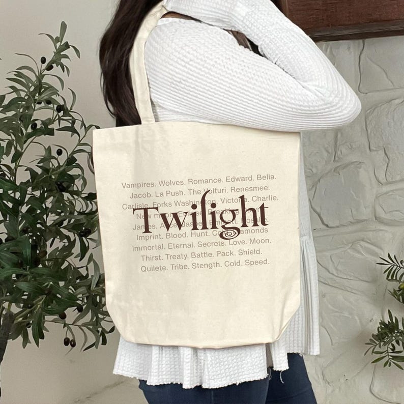 Twilight Tote Bag Hoa Hoa Hoa Twilight Merch Twilight Gift Twilight ...