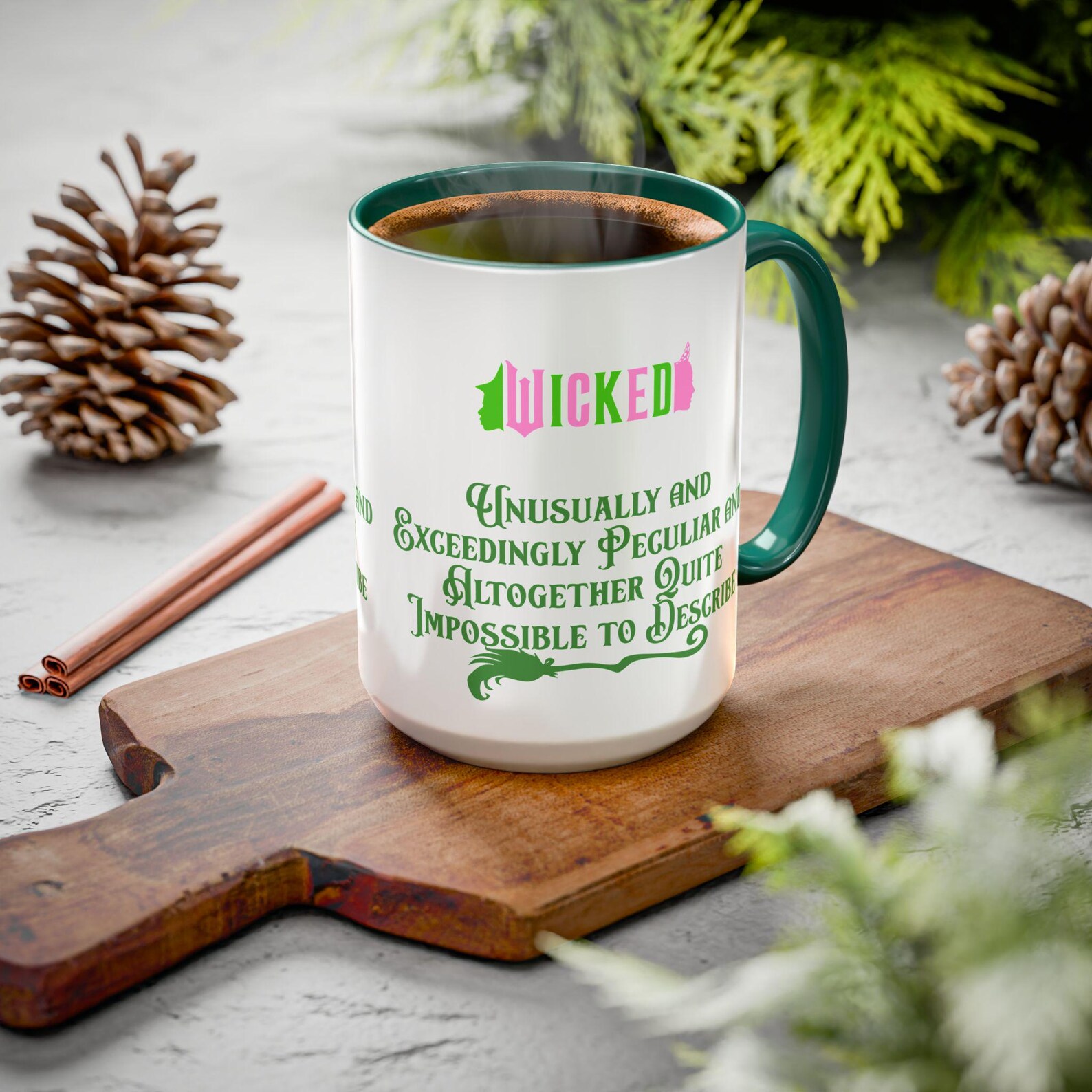 Elphaba Glinda Mug Blonde What is This Feeling Defying Gravity Wicked ...