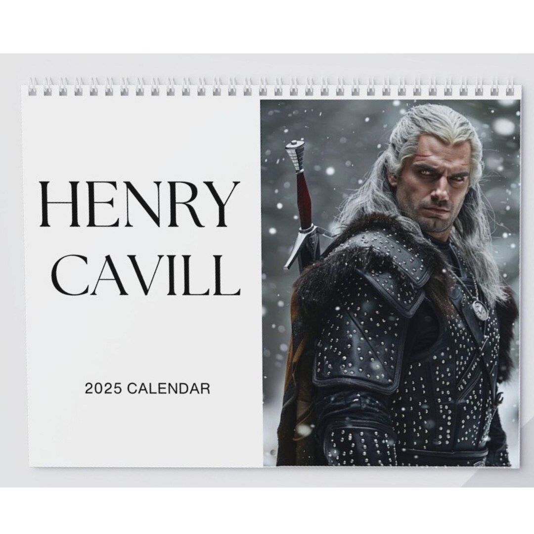 Henry Cavill 2025 Wall Calendar Henry Cavill Fan Gift Henry Cavill Mug ...