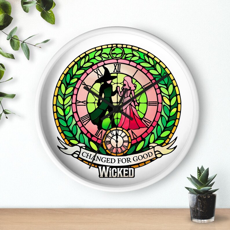 Wicked Wall Clock Defying Gravity Wicked Movie Fan Gift Broadway Gift ...