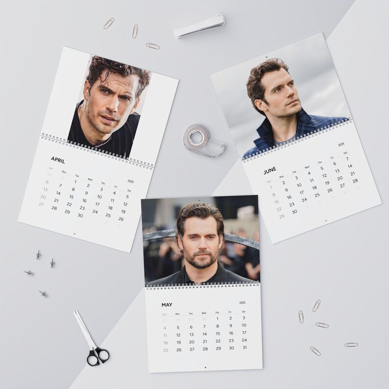 Henry Cavill 2025 Wall Calendar Henry Cavill Fan Gift Henry Cavill Mug ...