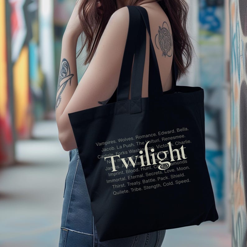 Twilight Tote Bag Hoa Hoa Hoa Twilight Merch Twilight Gift Twilight ...