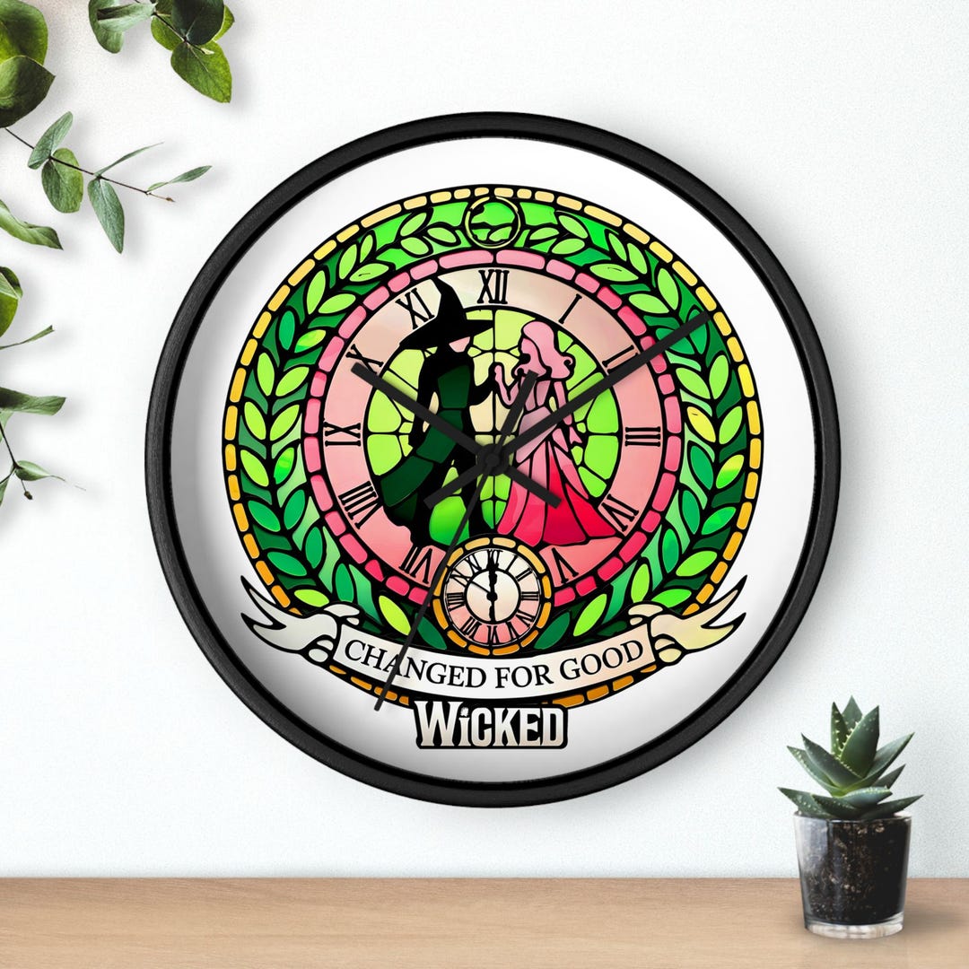 Wicked Wall Clock Defying Gravity Wicked Movie Fan Gift Broadway Gift ...