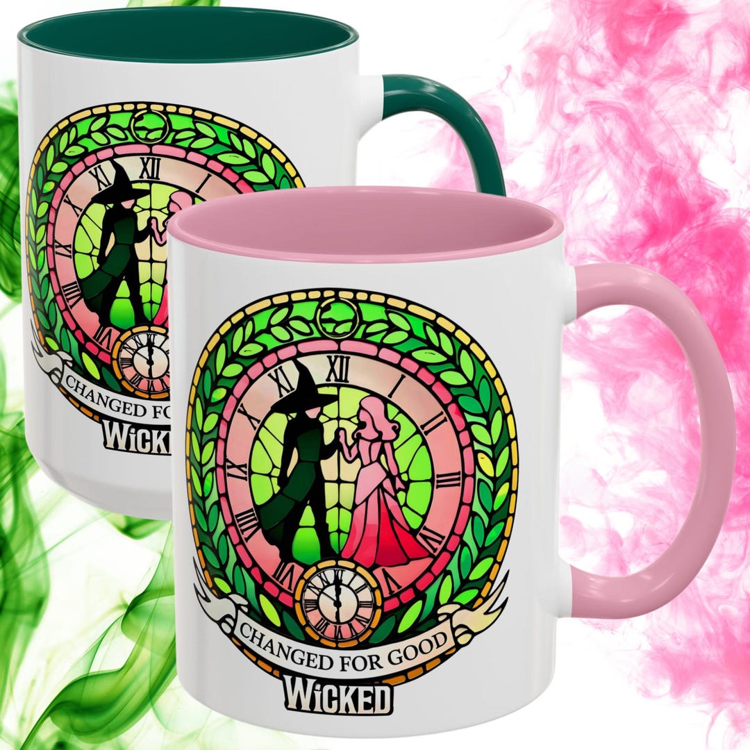 Wicked Mug Changed for Good Elphaba Glinda Defying Gravity Wicked ...