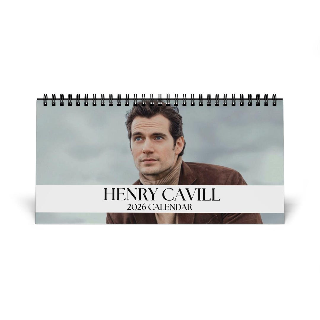 Henry Cavill 2026 Desktop Calendar Henry Cavill Fan Gift Henry Cavill ...