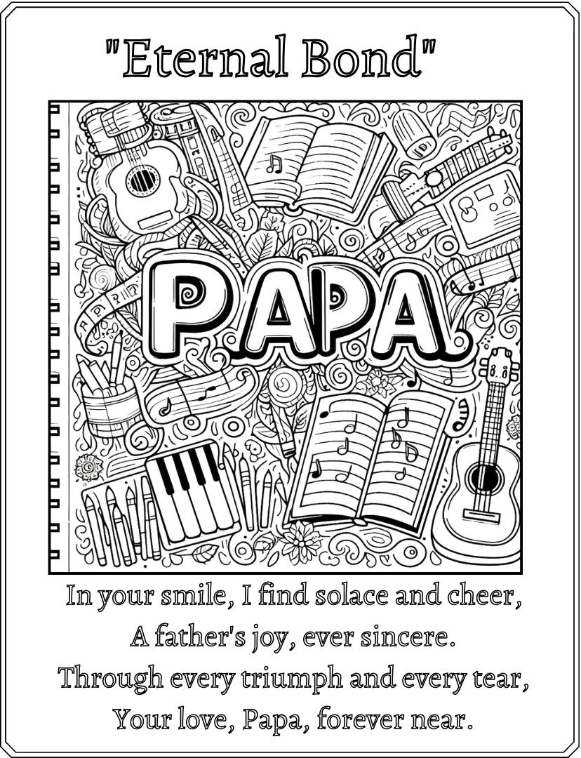 15 Fathers Day Coloring Pages, Printable, Downloadable, Kids Gift for ...
