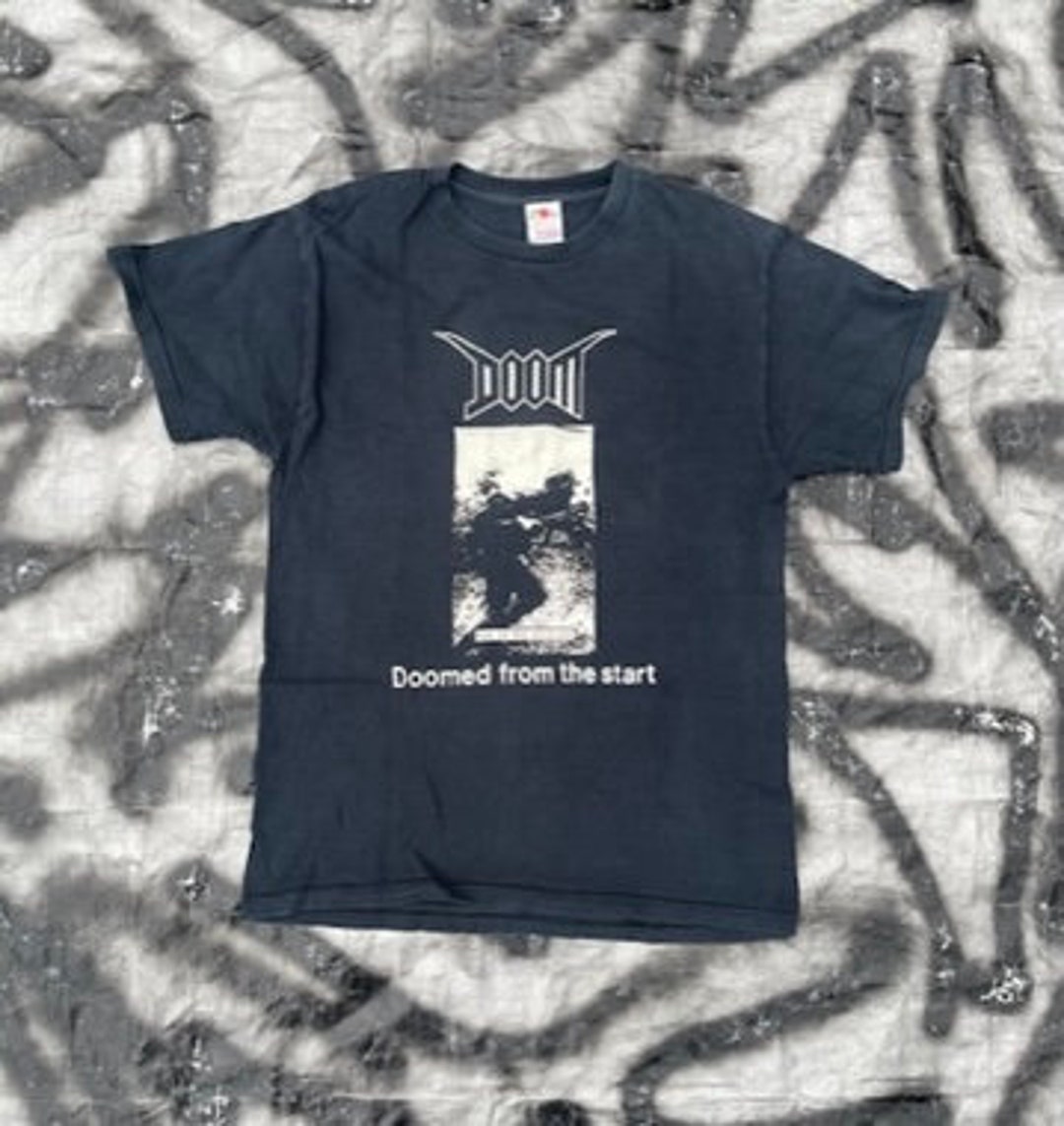 DOOM 1990s Vintage Crustpunk Grindcore Tshirt Nausea Anti Cimex Extreme ...