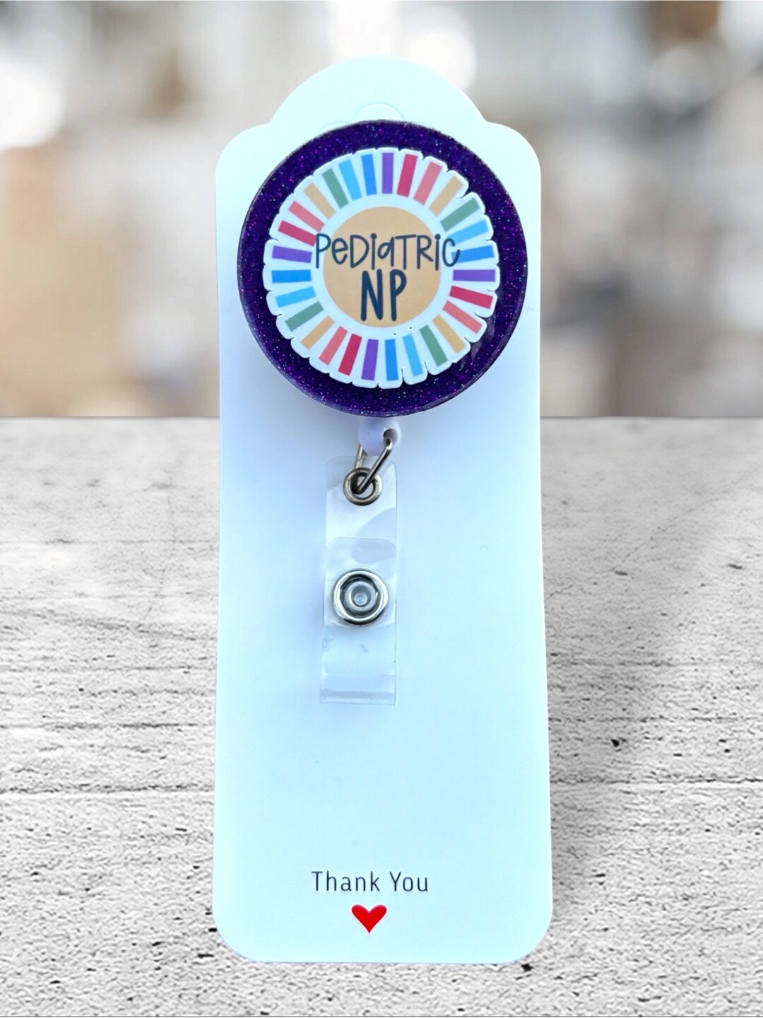 Pediatric NP Badge Reel for ID Card. New Item! Nurse Practitioner Gift ...