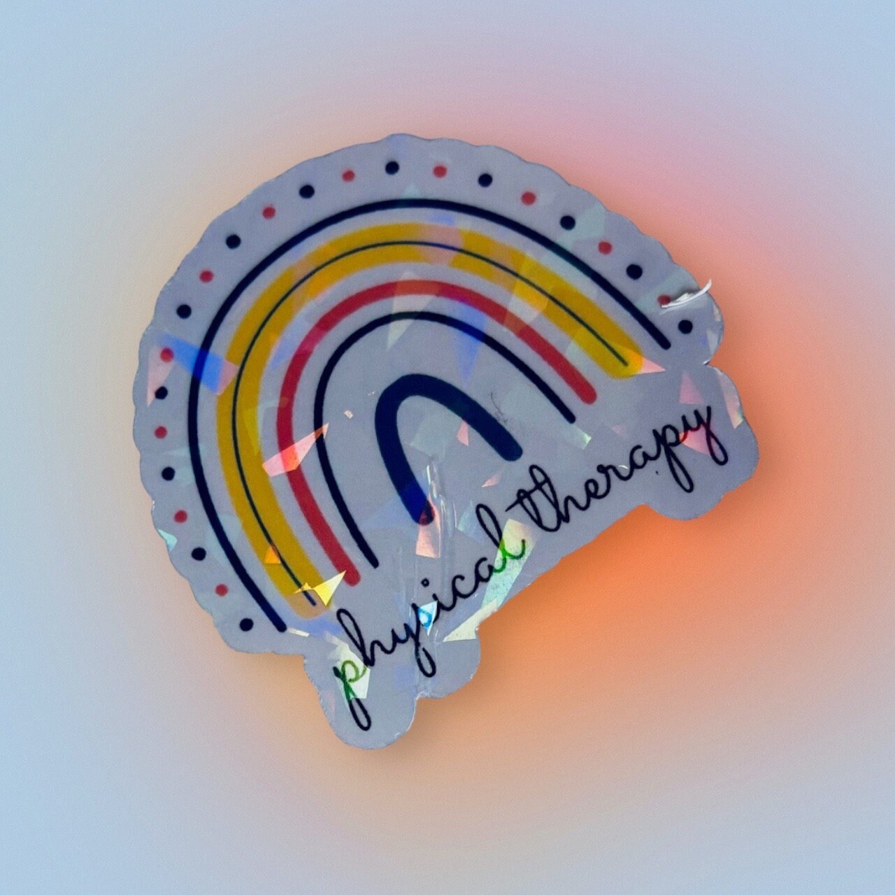 Physical Therapy Rainbow Sticker , Available in Different Colors. Size ...