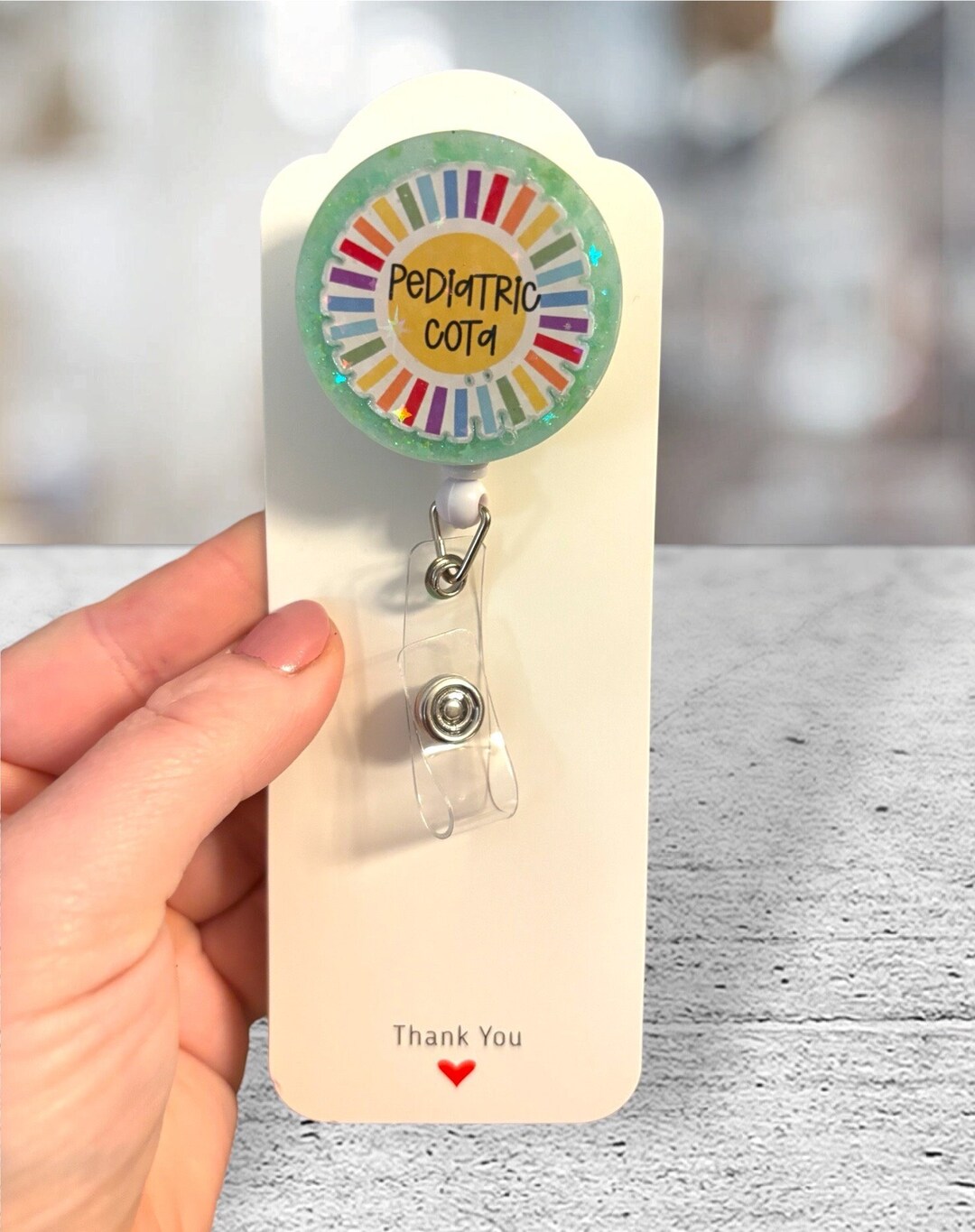 Pediatric COTA Badge Reel for ID Card. New Item! Occupationaltherapist ...