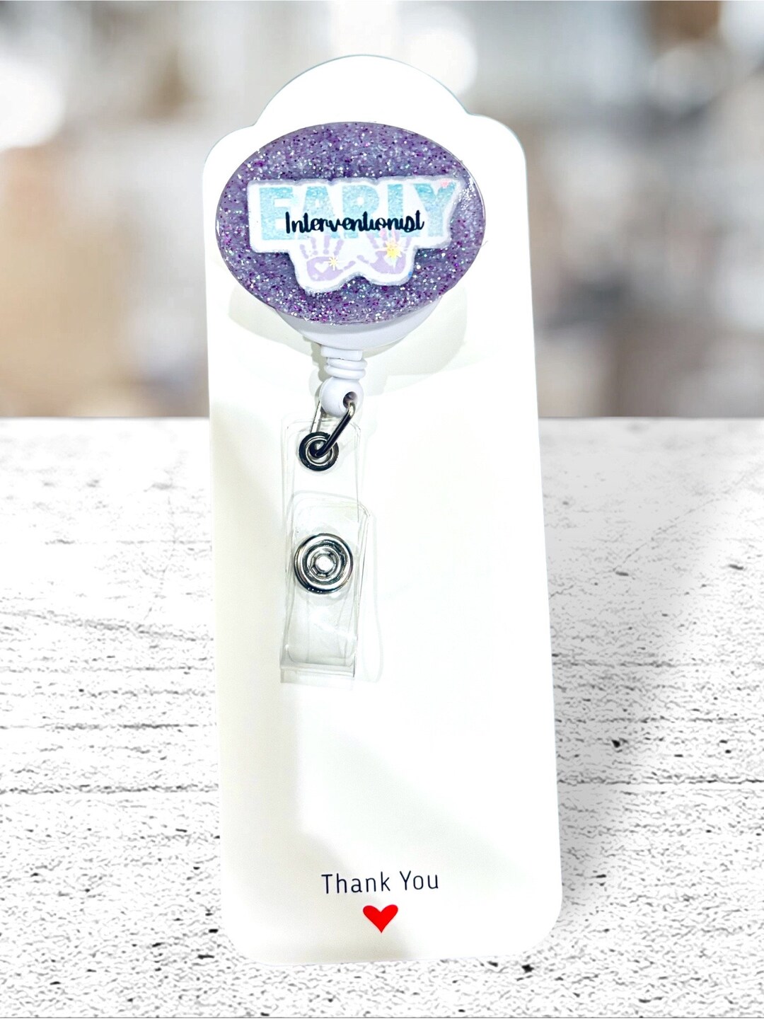 Early Interventionist Badge Reel for ID Card. OVAL. New Item for Early ...